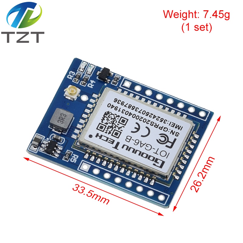 TZT Mini A6 GA6 GPRS GSM Kit Wireless Extension Module Board Antenna ...
